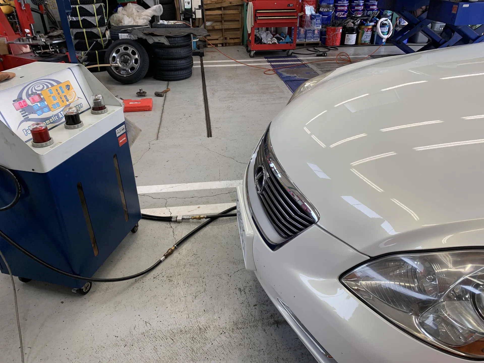 神戸市 レクサスSC430 トルコン太郎圧送式 ATF交換 BOOBOO 西脇市 PEEK A BOO