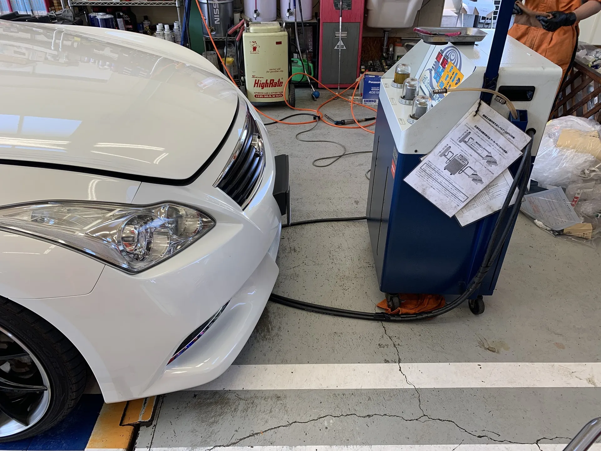 明石市 スカイライン トルコン太郎圧送式 ATF交換 BOOBOO 西脇市 PEEK A BOO