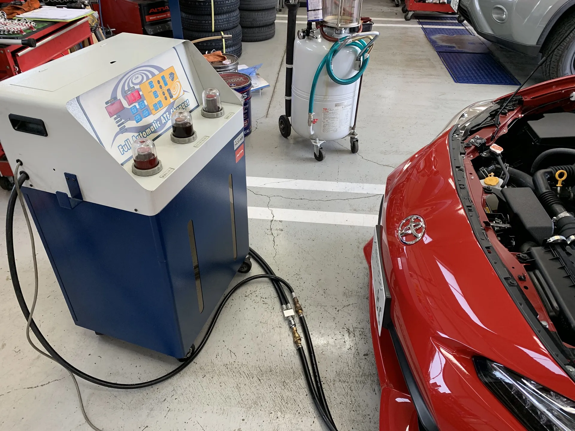 三木市 86 トルコン太郎圧送式 ATF交換 BOOBOO 西脇市 PEEK A BOO